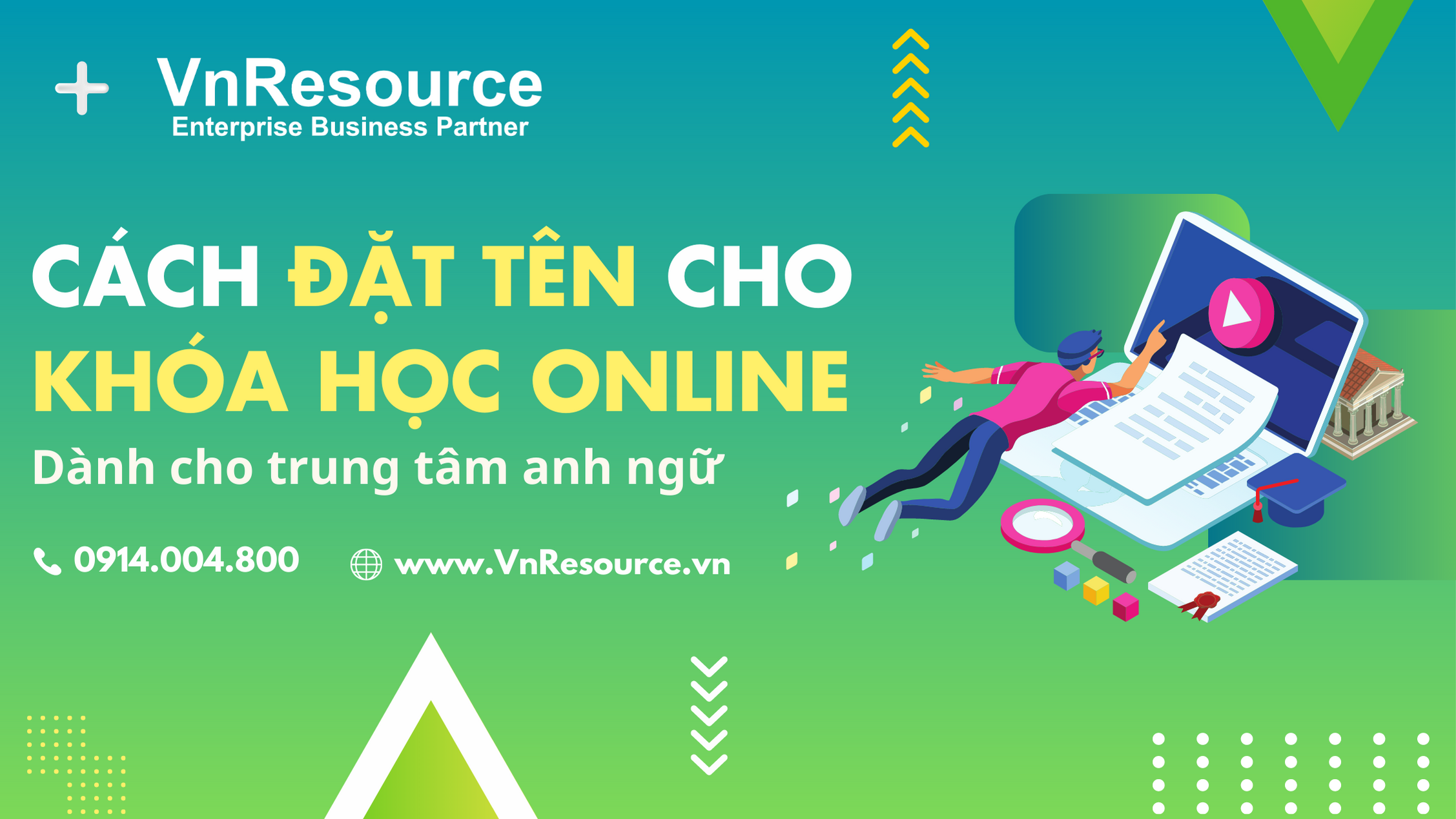Cách đặt tên cho khóa học online thu hút học viên - VnResource Blog
